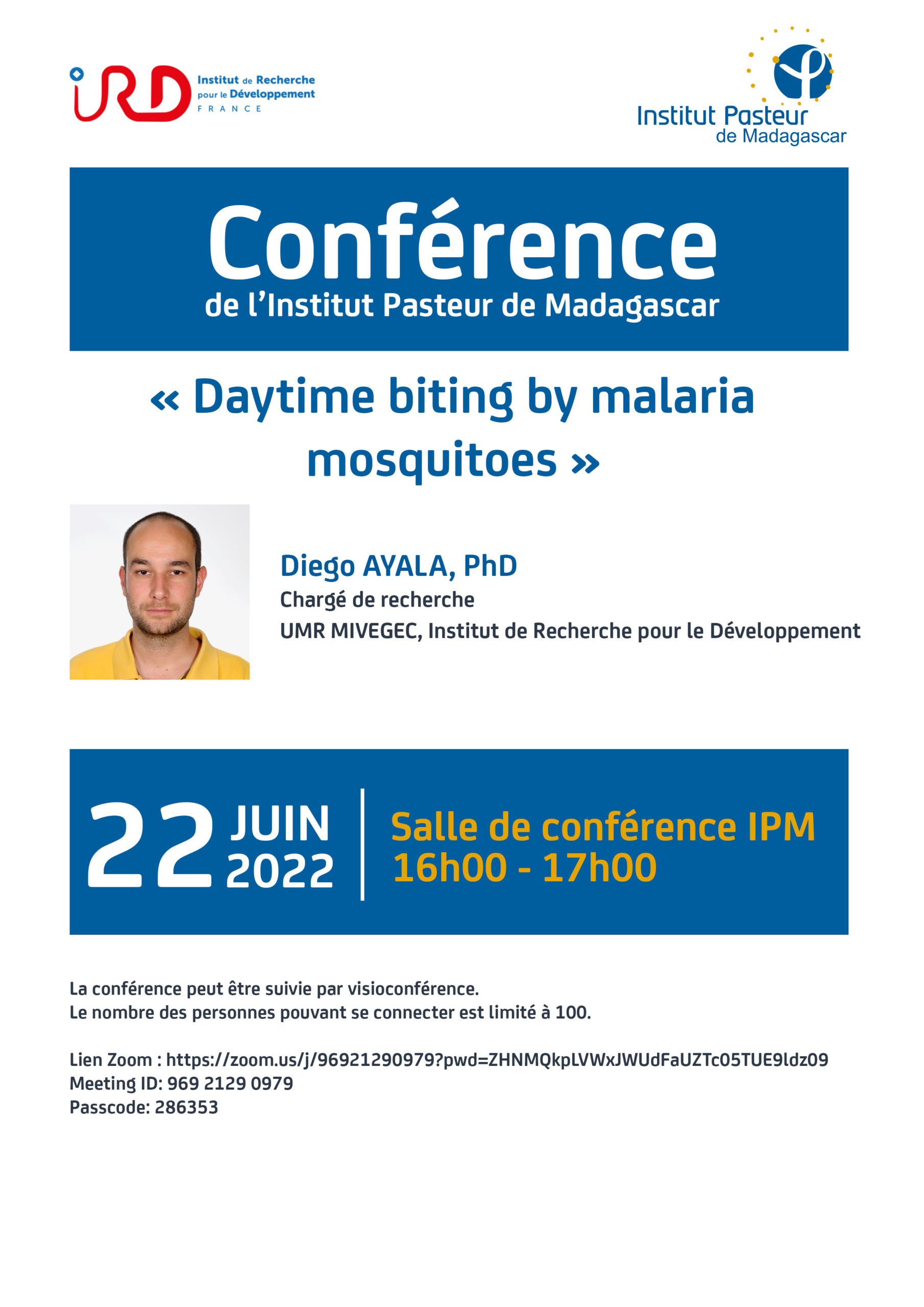 Conférence IPM : mercredi 22 juin 2022 à 16h - Salle de Conférence IPM ...